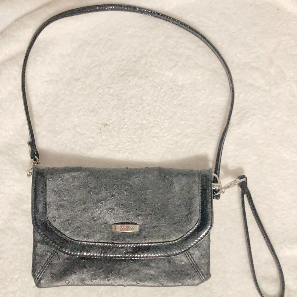 Grace Adele Ostrich Texture, Wear As Clutch, Wristlet… - Gem